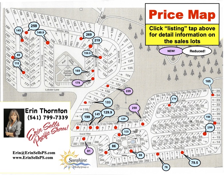Price Map – Erin Sells Pacific Shores